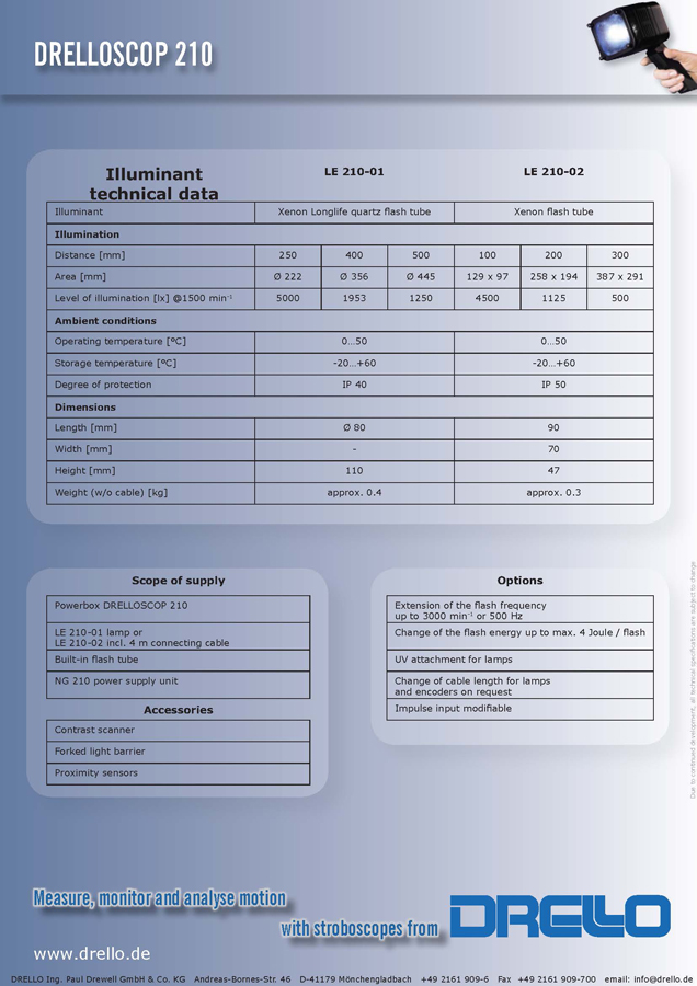 Drello LE 210-02 Stroboskopleuchte -used- – DIMEX Dimetros Hamburg