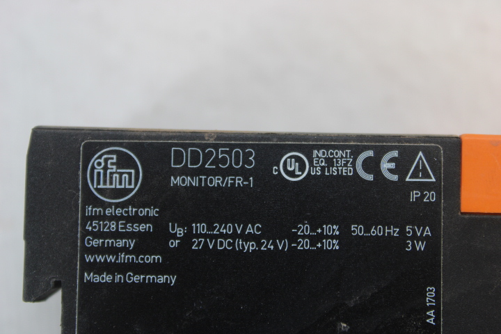 ifm Electronic DD2503 Monitor/FR-1 Auswerteeinheit zur ...